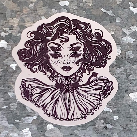 Accessories | 4 Eyed Gothic Girl Vsco Waterproof Vinyl Sticker | Poshmark